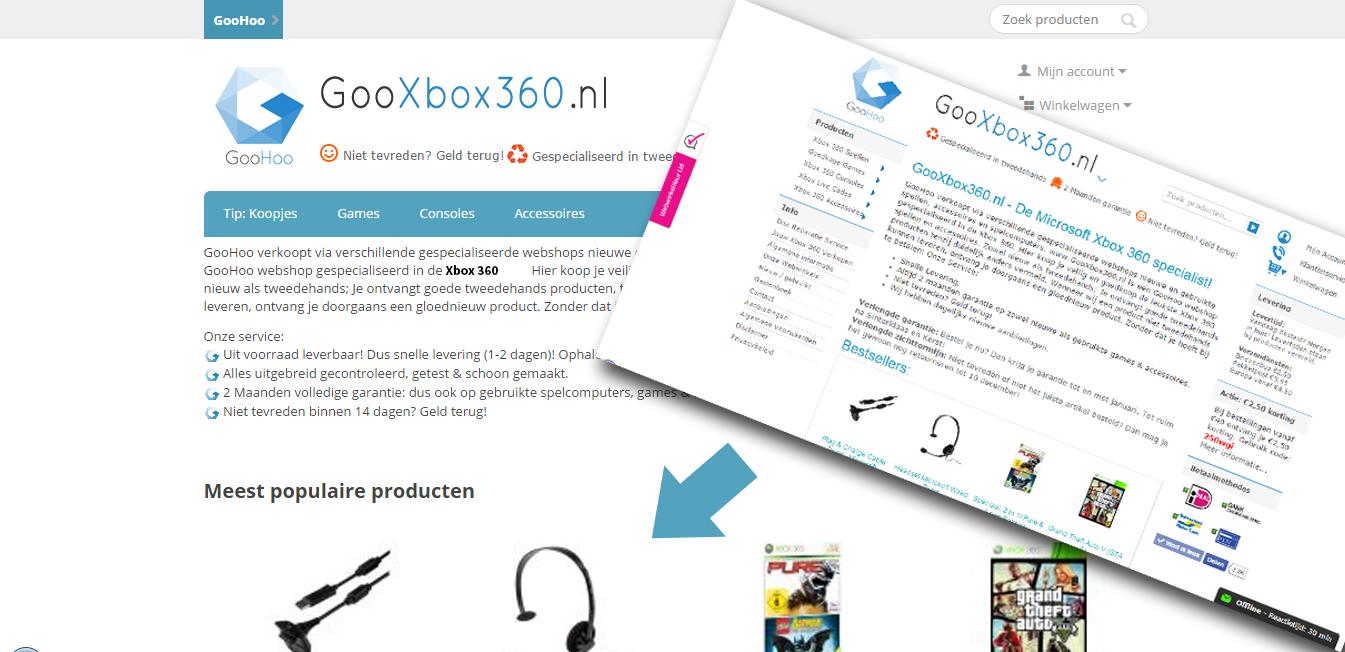 GooHoo website: We hebben onze webwinkels verbouwd