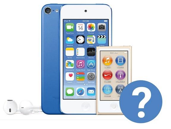 De verschillen tussen de iPod Touch V5, Touch 5, Touch 6, Nano 7 en de ...